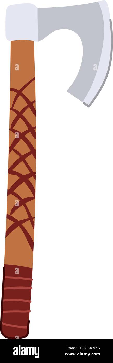weapon viking axe cartoon vector illustration Stock Vector Image & Art ...