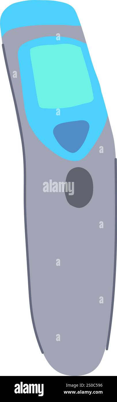 reading thermometer baby cartoon vector illustration Stock Vector Image ...