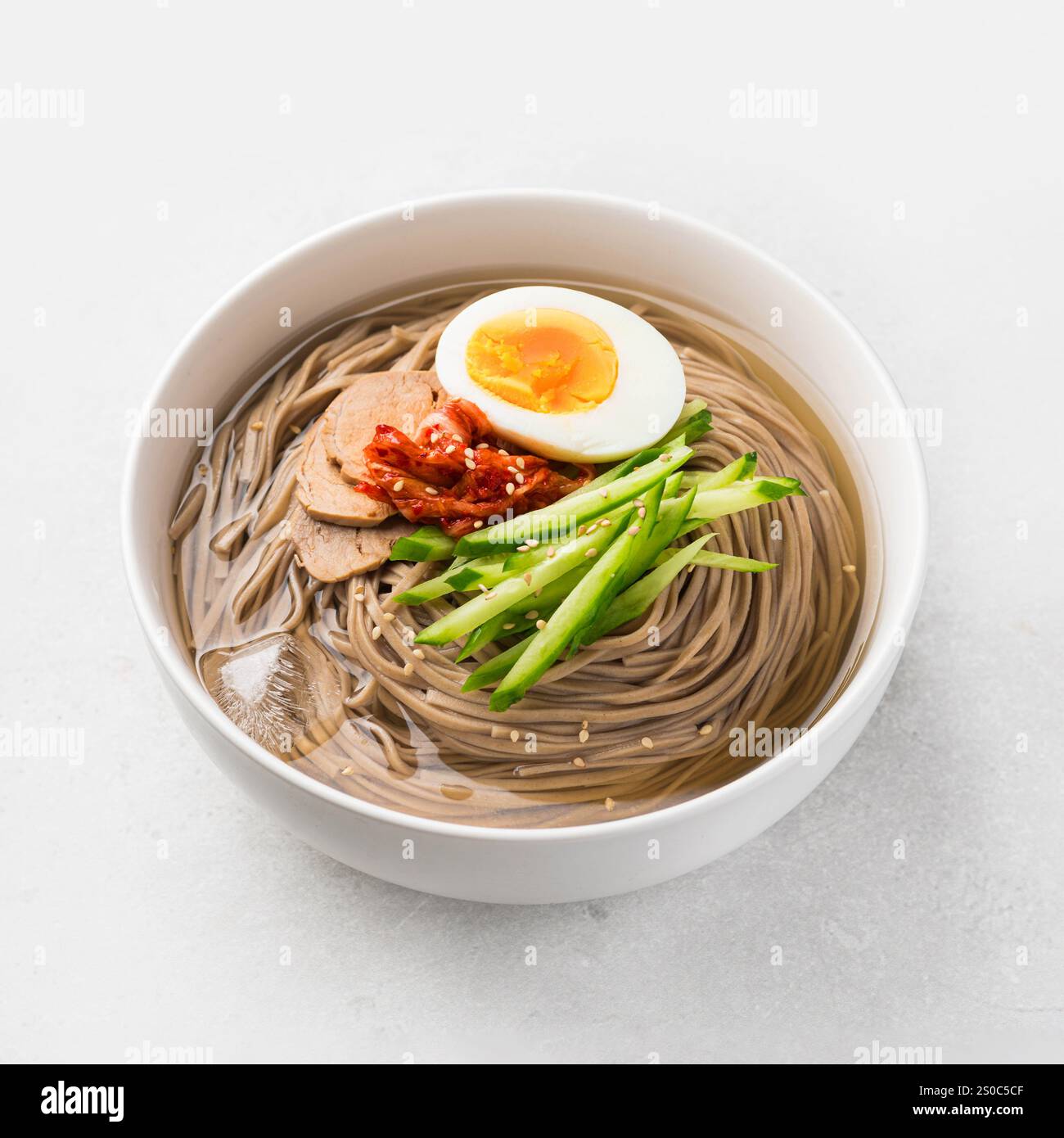 Naengmyeon, Korean cold noodles Stock Photo - Alamy
