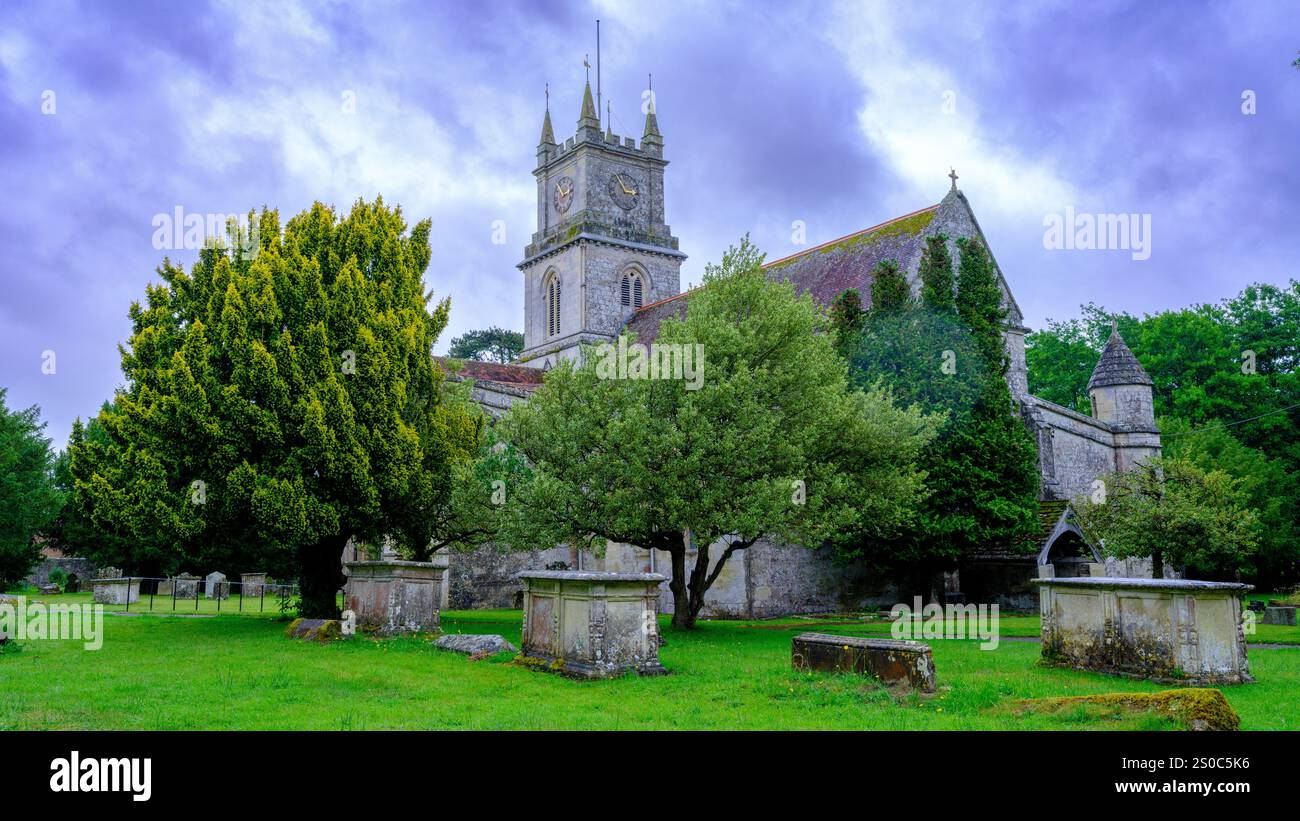Tisbury, UK - July 15, 2024: St John the Baptist Church, Tisbury ...