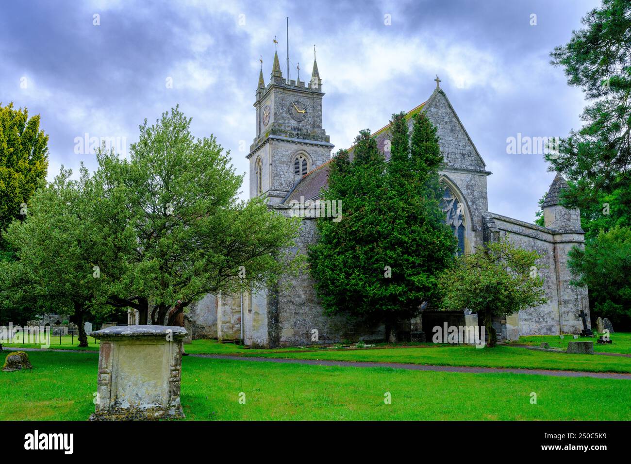 Tisbury, UK - July 15, 2024: St John the Baptist Church, Tisbury ...