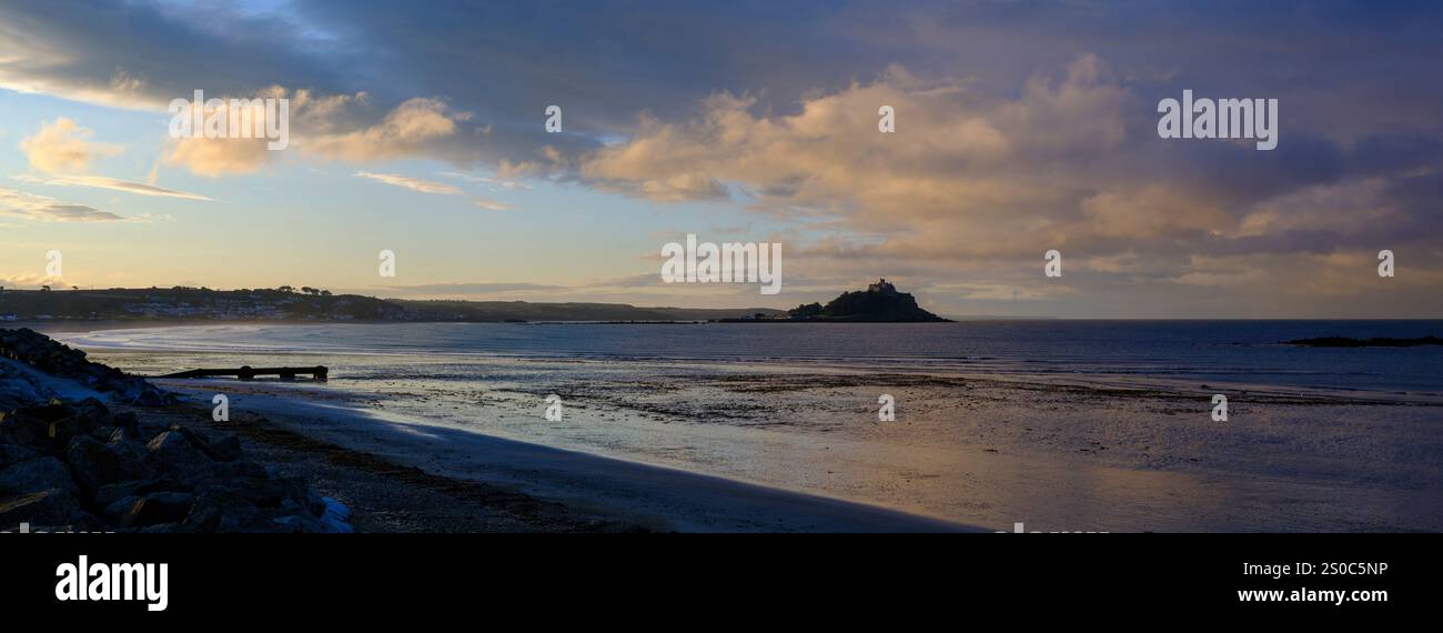 Marazion, UK - July 16, 2024: Sunrise on St Michael's Mount, Cornwall ...
