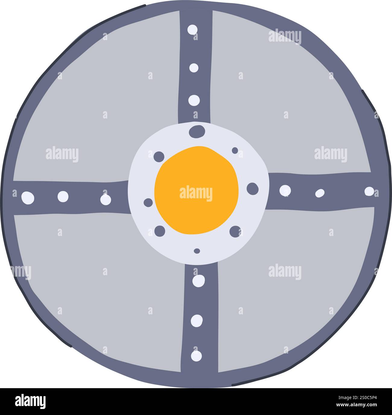 raid viking shield cartoon vector illustration Stock Vector Image & Art ...