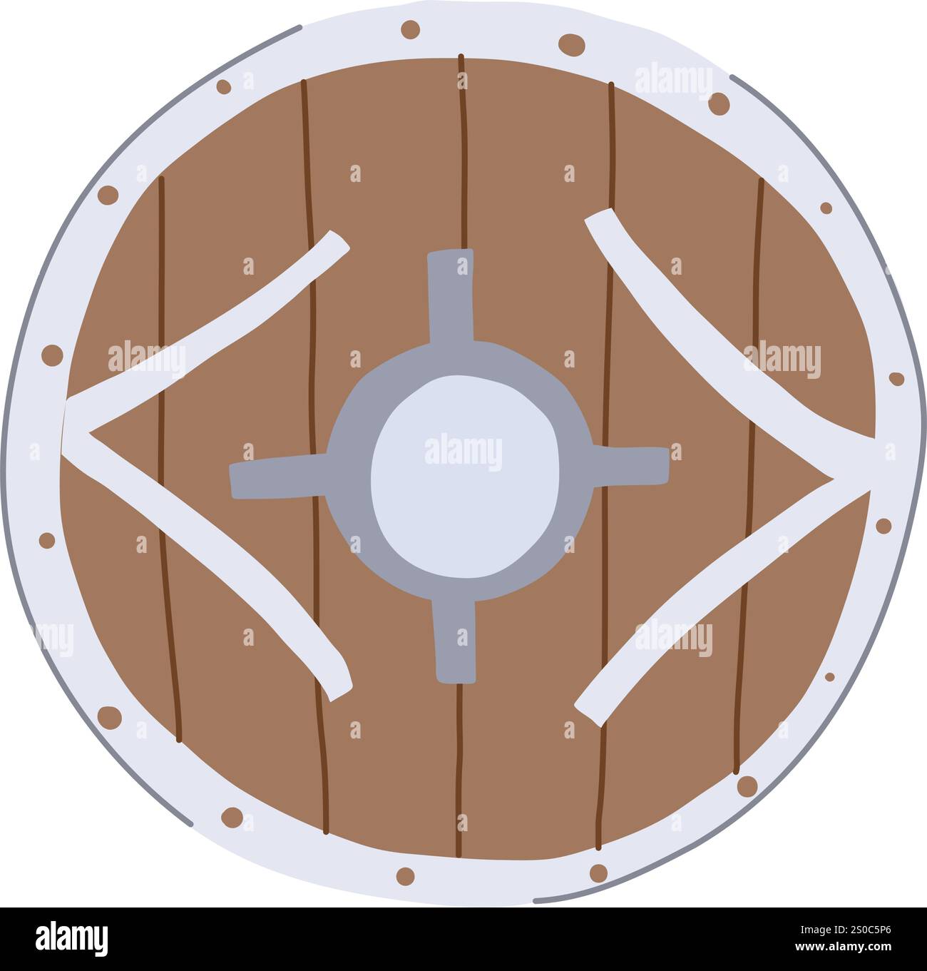 battle viking shield cartoon vector illustration Stock Vector Image ...