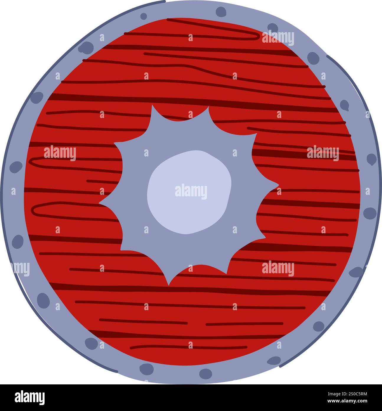 combat viking shield cartoon vector illustration Stock Vector Image ...