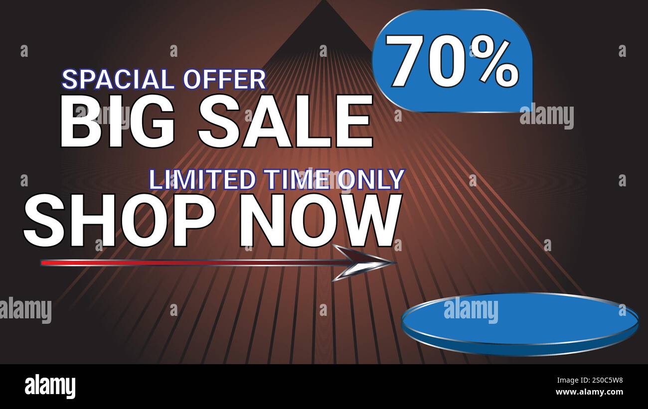 70 percent Special offer big sale limited time only shop now template ...