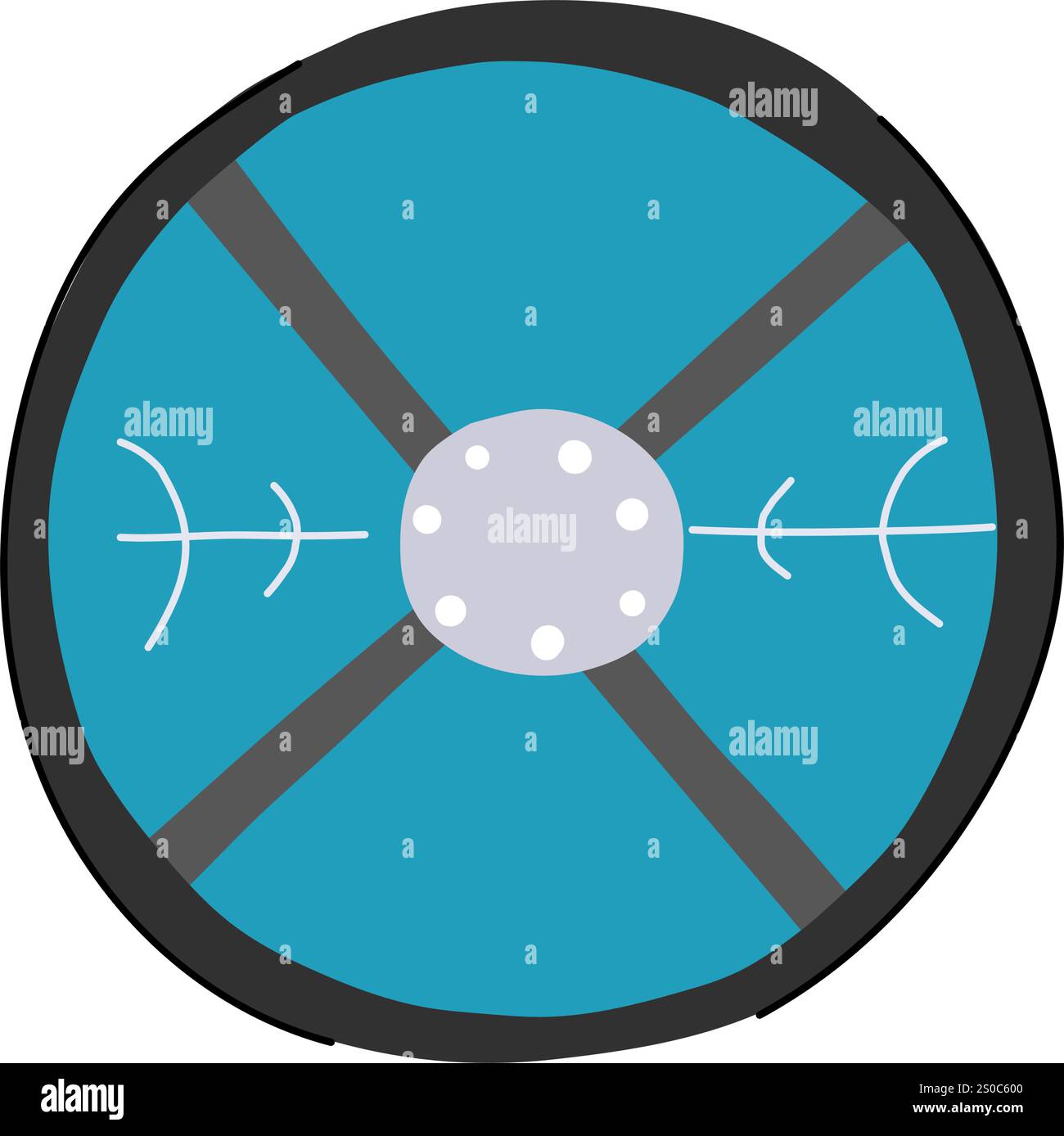 historical viking shield cartoon vector illustration Stock Vector Image ...