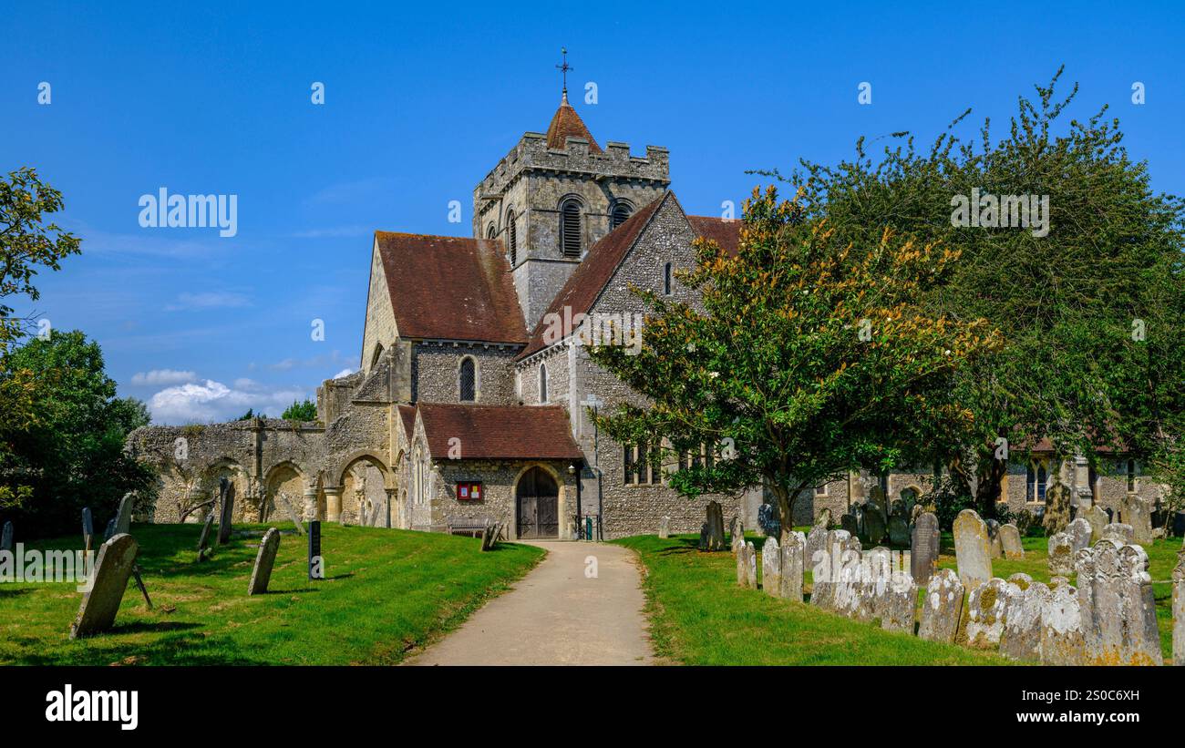 Boxgrove, UK - August 2, 2024: Boxgrove Priory, West Sussex, UK Stock ...