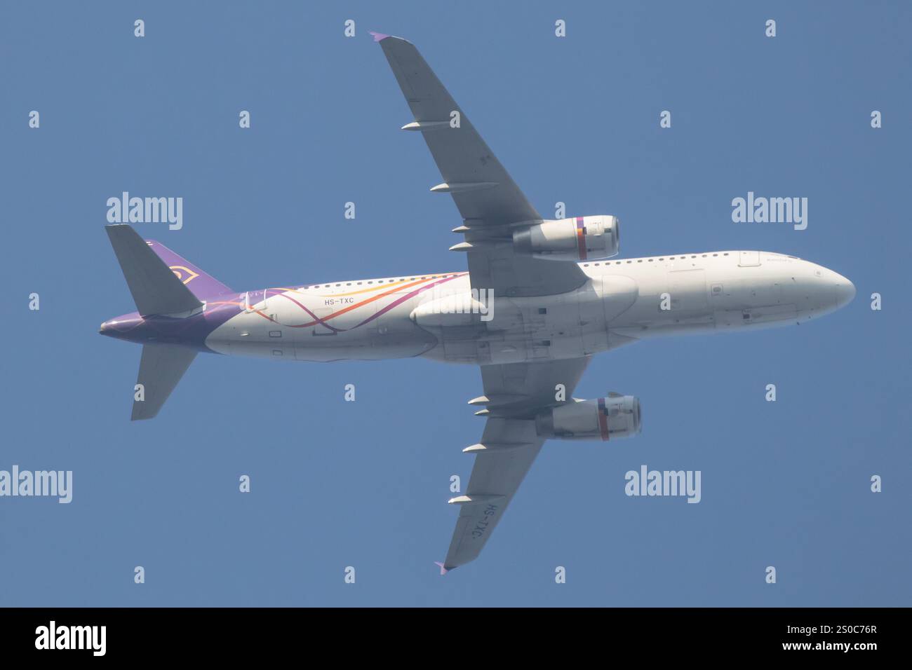 Chiangmai, Thailand - February 16 2024: HS-TXC Airbus A320-200 of Thai ...