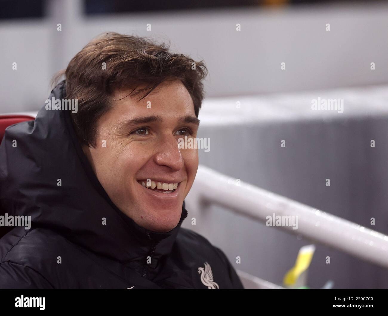 Liverpool, UK. 26th Dec, 2024. Liverpool's Federico Chiesa during the ...