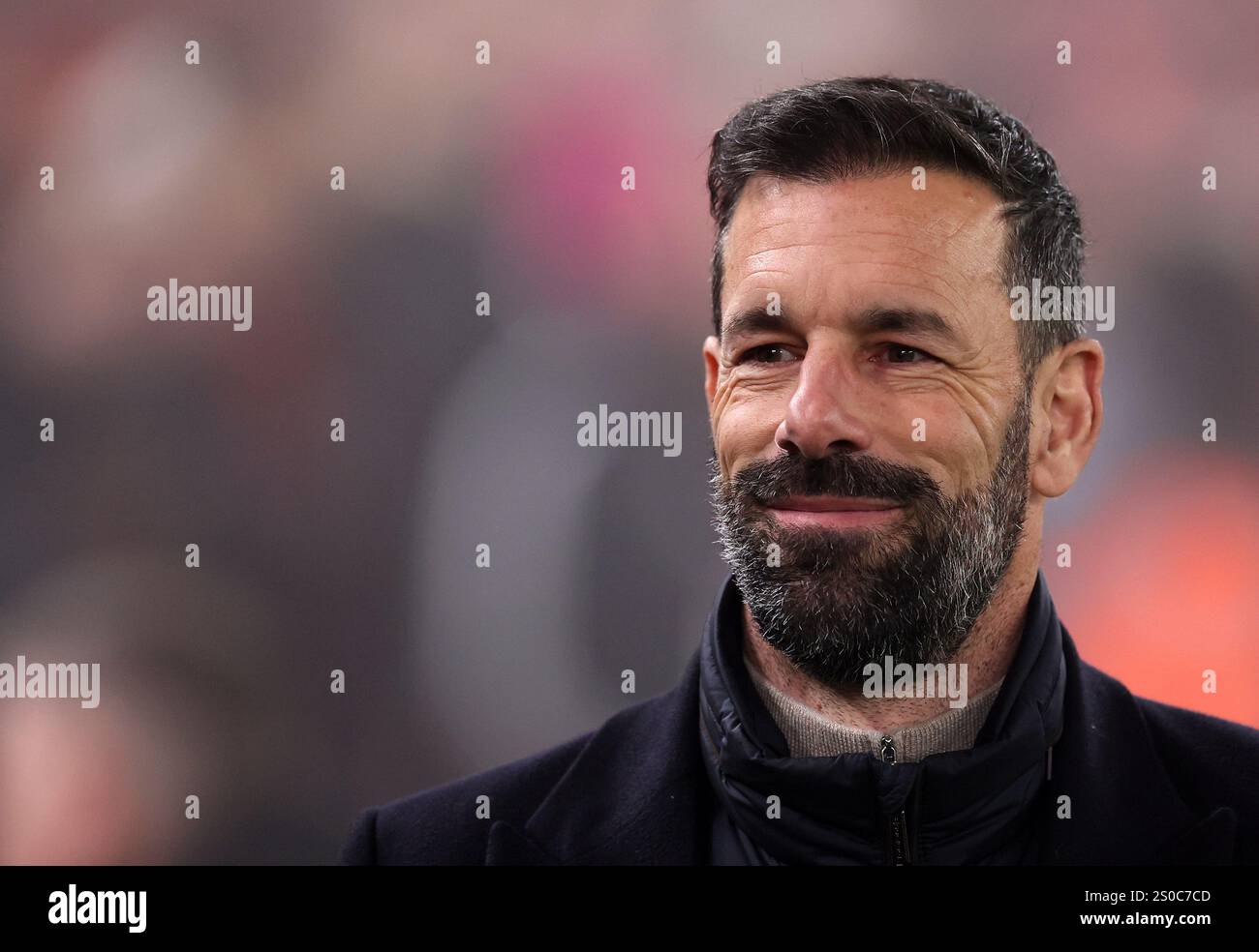 Liverpool, UK. 26th Dec, 2024. Leicester's head coach Ruud Van ...