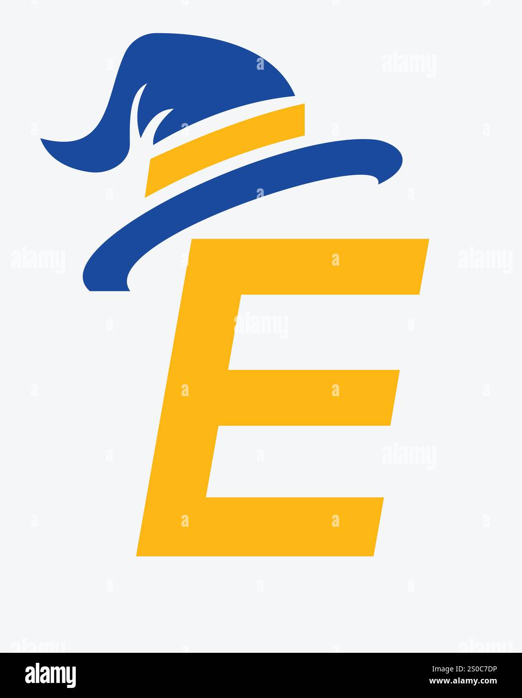 Initial Letter E Magic Hat Logo Design Concept For Magic Fantasy Symbol ...