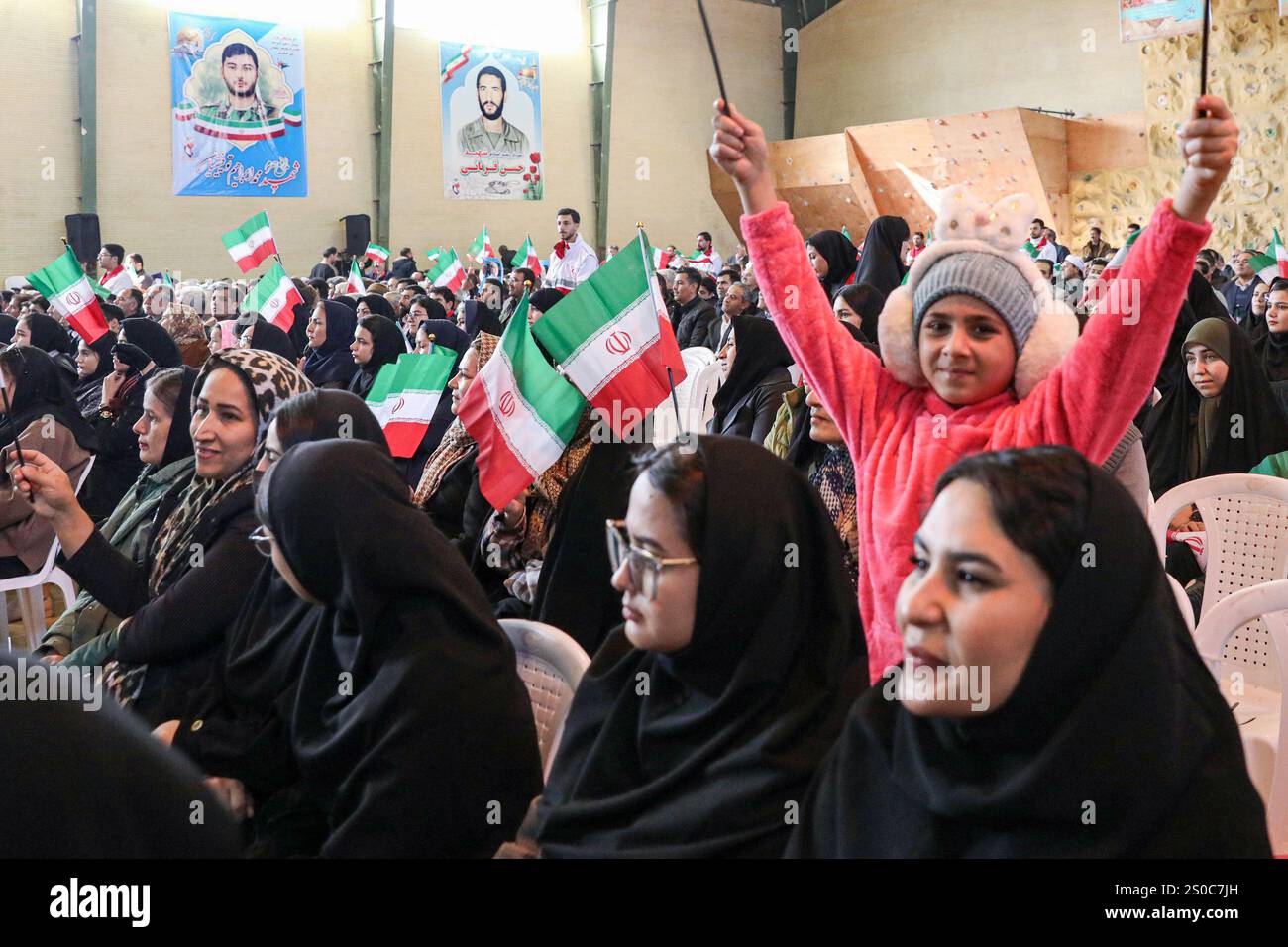 Bojnourd, North Khorasan, Iran. 27th Dec, 2024. People attend a meeting ...