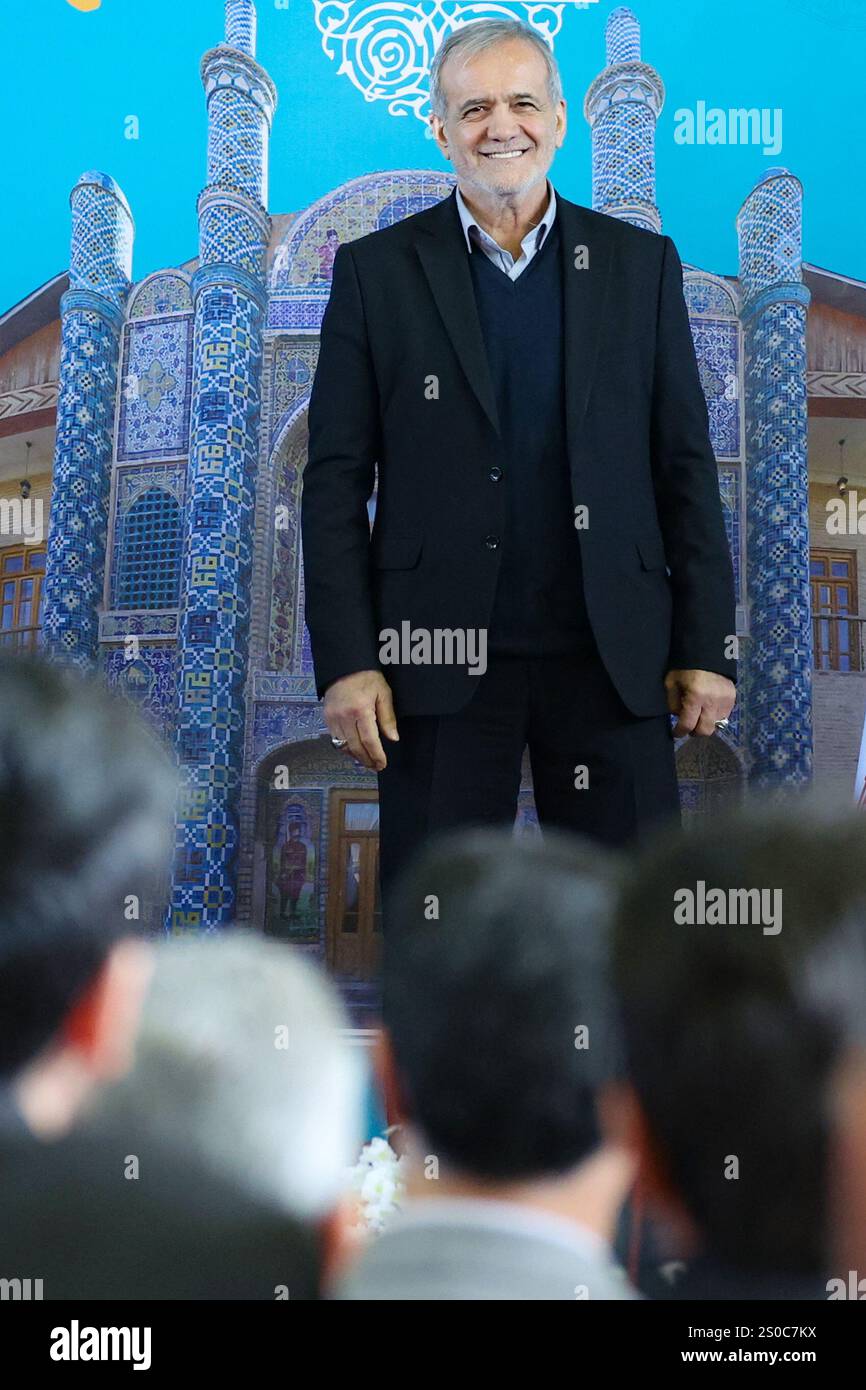 Bojnourd, North Khorasan, Iran. 27th Dec, 2024. Iranian President ...