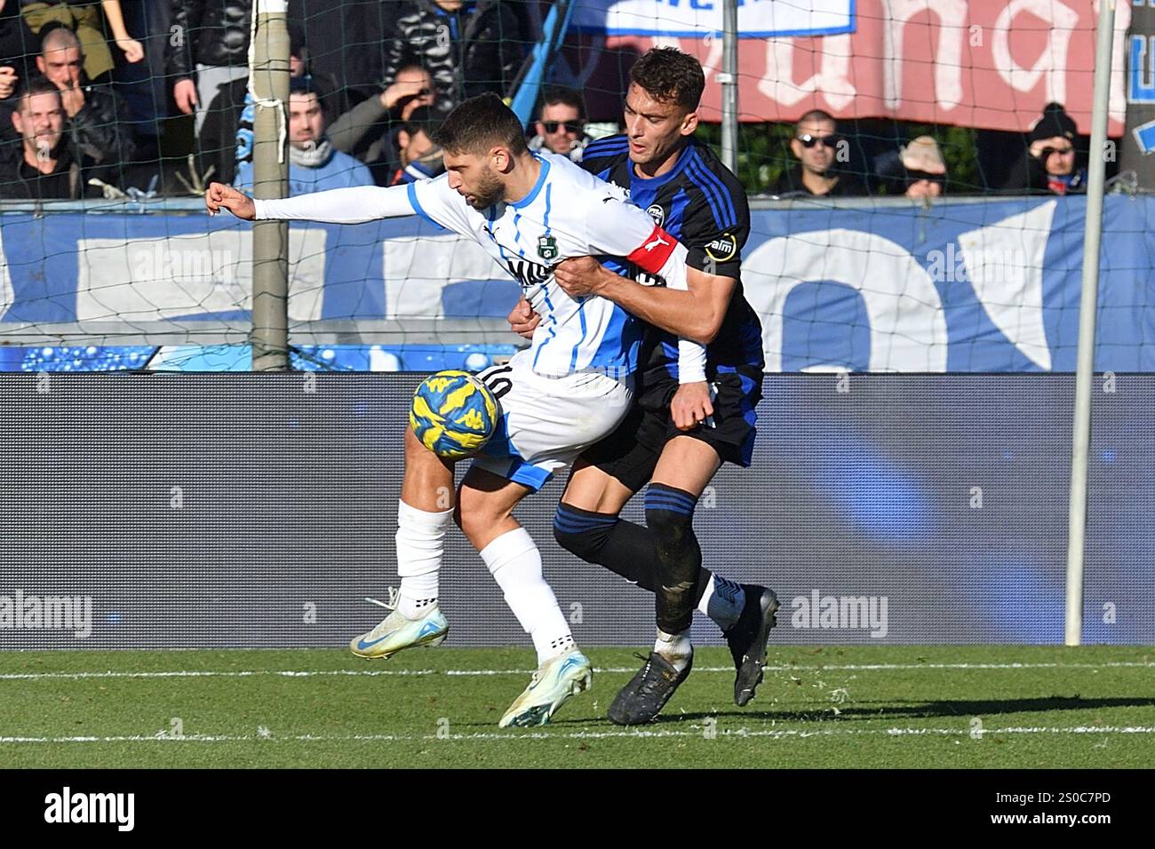 Pisa, Italy. 26th Dec, 2024. Domenico Berardi (Sassuolo) thwarted by ...