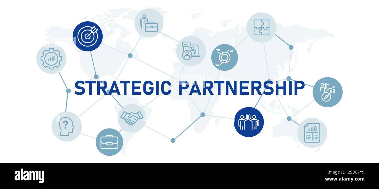 Strategic partnership business relation cooperation collaboration ...