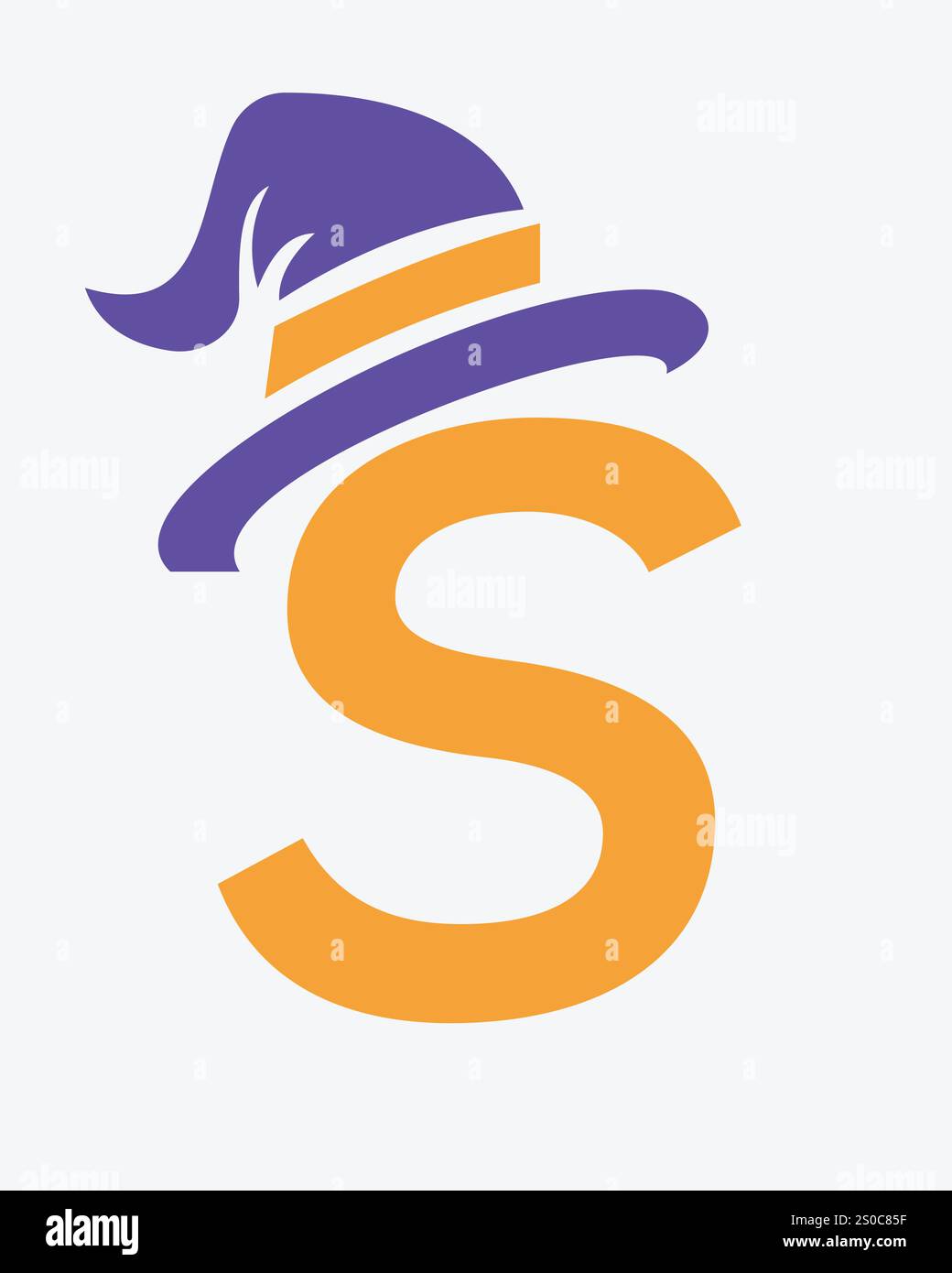 Initial Letter S Magic Hat Logo Design Concept For Magic Fantasy Symbol ...