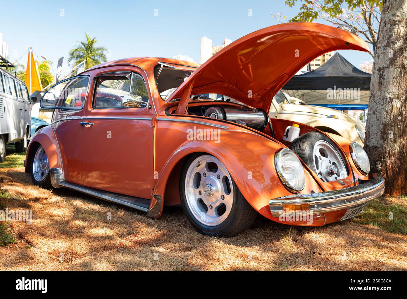 1972 Volkswagen Beetle Fusca 1300 on exhibition at the Third Municipal ...