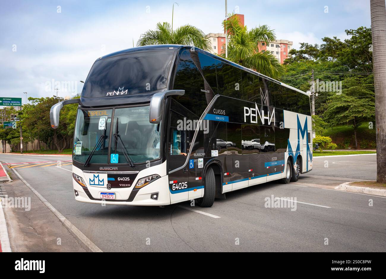 Busscar Vissta Buss DD Volvo B460R 2024 modern bus on exhibition at Bus ...