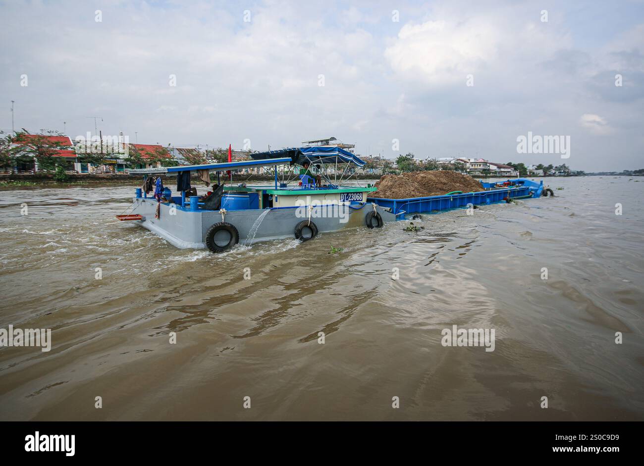 Sand gravel exploitation in river hi-res stock photography and images ...