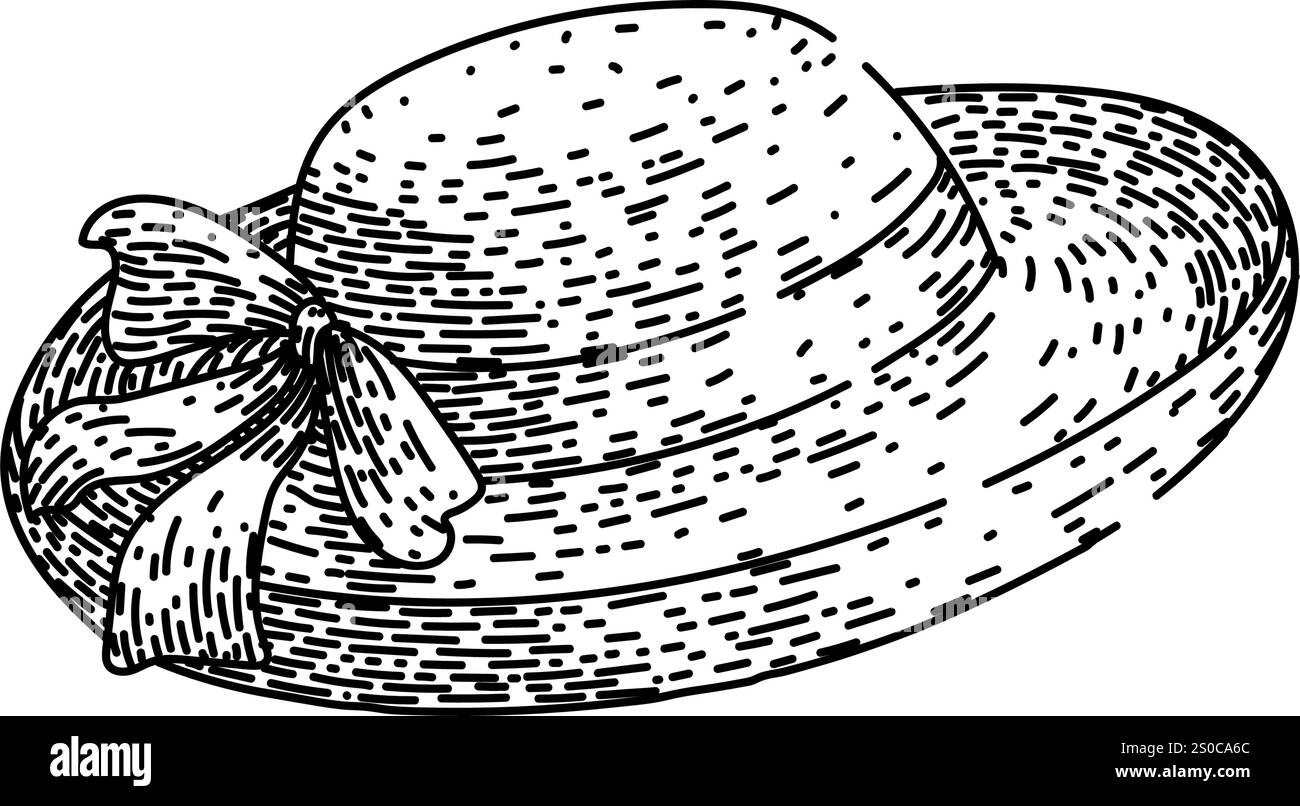 protection sunhat sketch hand drawn vector Stock Vector Image & Art - Alamy