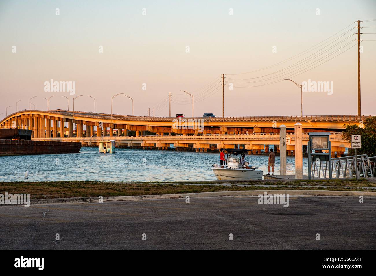 Fort Pierce South Bridge, Seaway Drive, Fort Pierce, Florida Stock ...