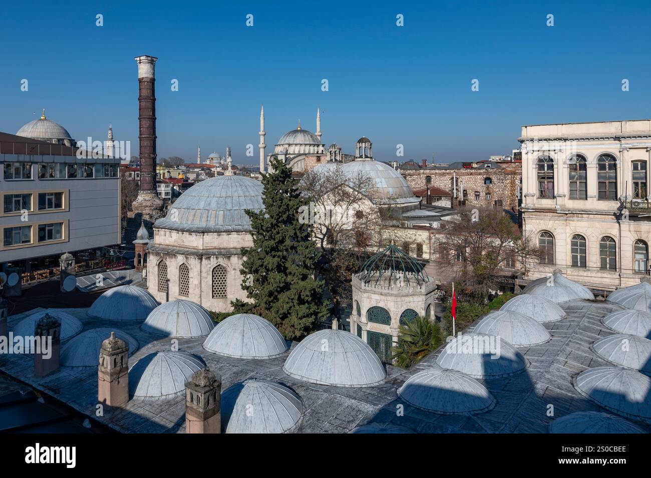Historical Buildings in Cemberlitas neighborhood in Istanbul, Turkey ...