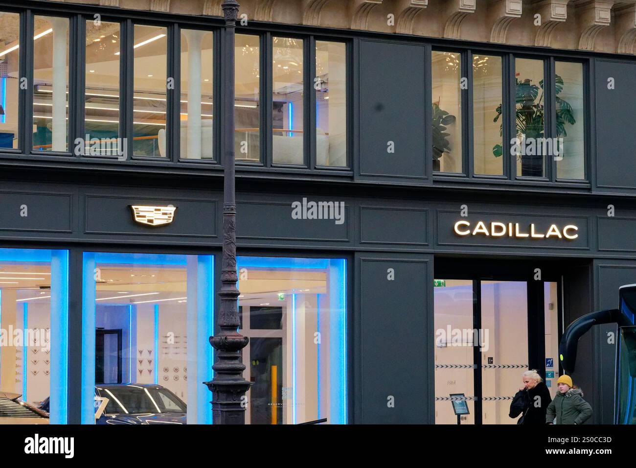 Cadillac showroom showcasing modern architecture with sleek design ...