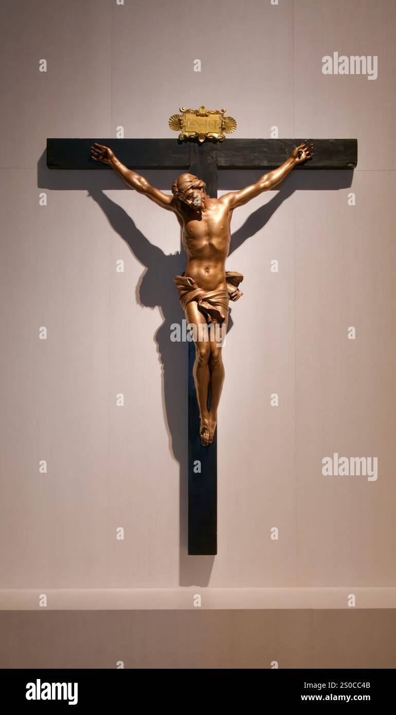 1654-1656 cast bronze Christ on the Cross by Gian Lorenzo Bernini Royal ...