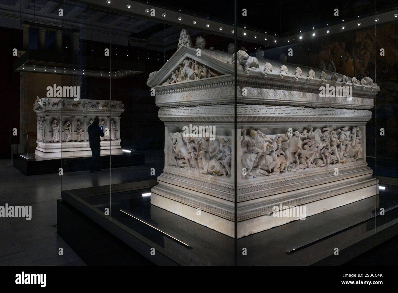 The Alexander Sarcophagus in Istanbul, Turkey Stock Photo - Alamy