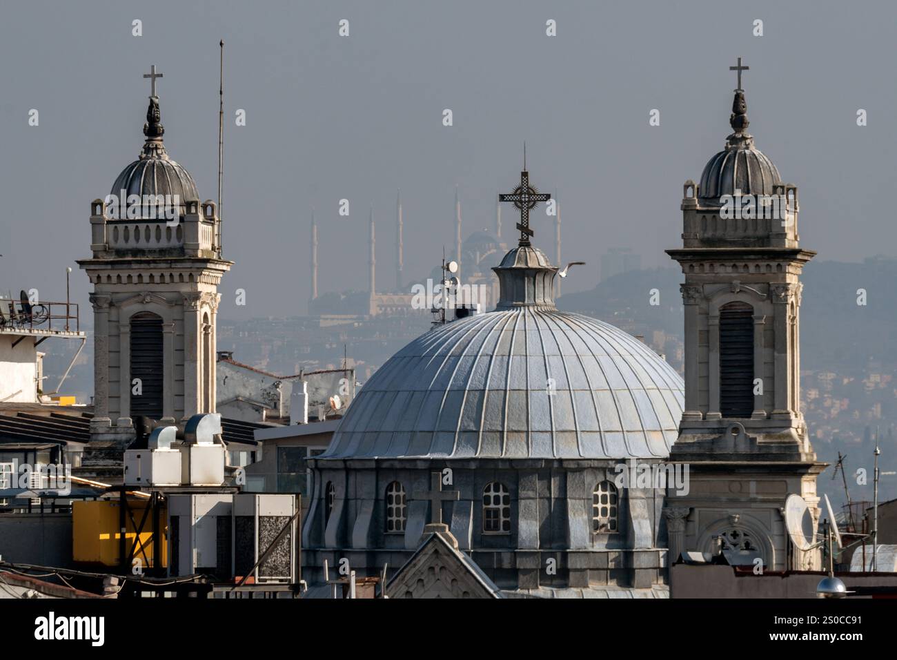The Hagia Triada Greek Orthodox Church in Beyoglu district of Istanbul ...