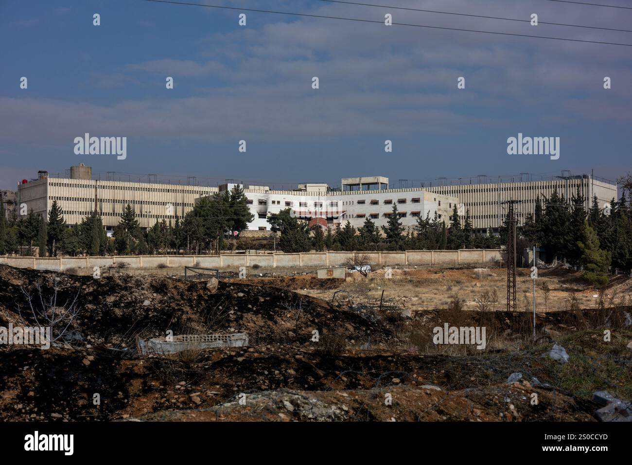 Damascus, Syria. 26th Dec, 2024. General views of Saydnaya prison (or ...