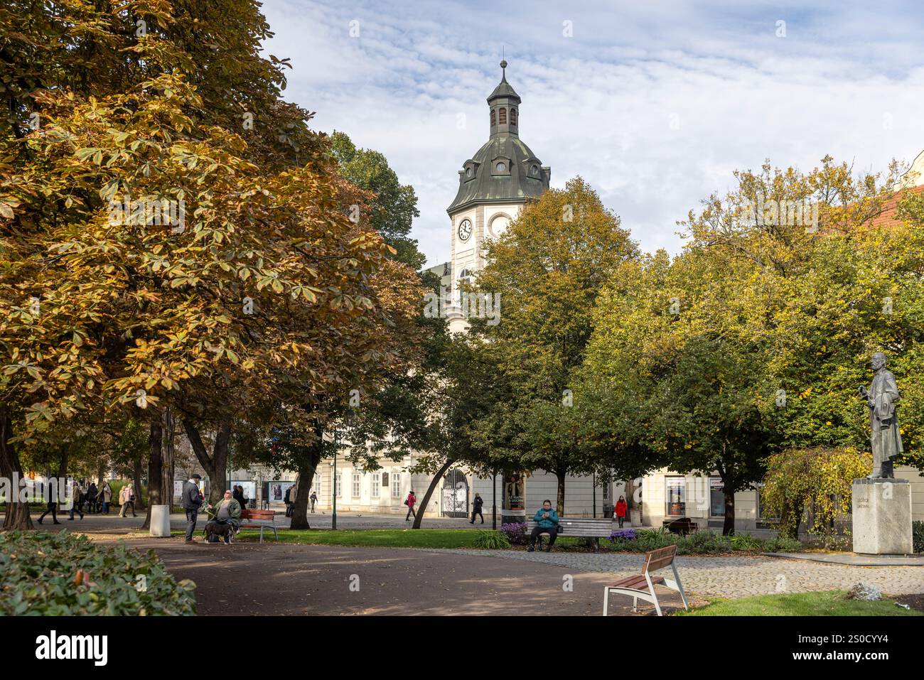 Historical building in Czech city of Plzen Stock Photo - Alamy