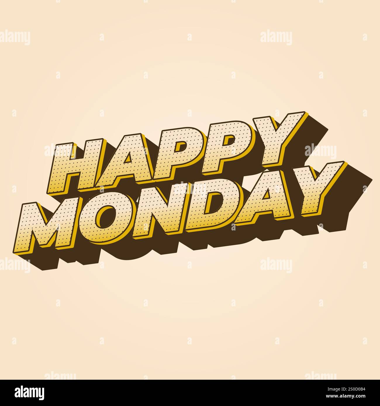 Happy monday text effect design with super bold fonts good for social ...