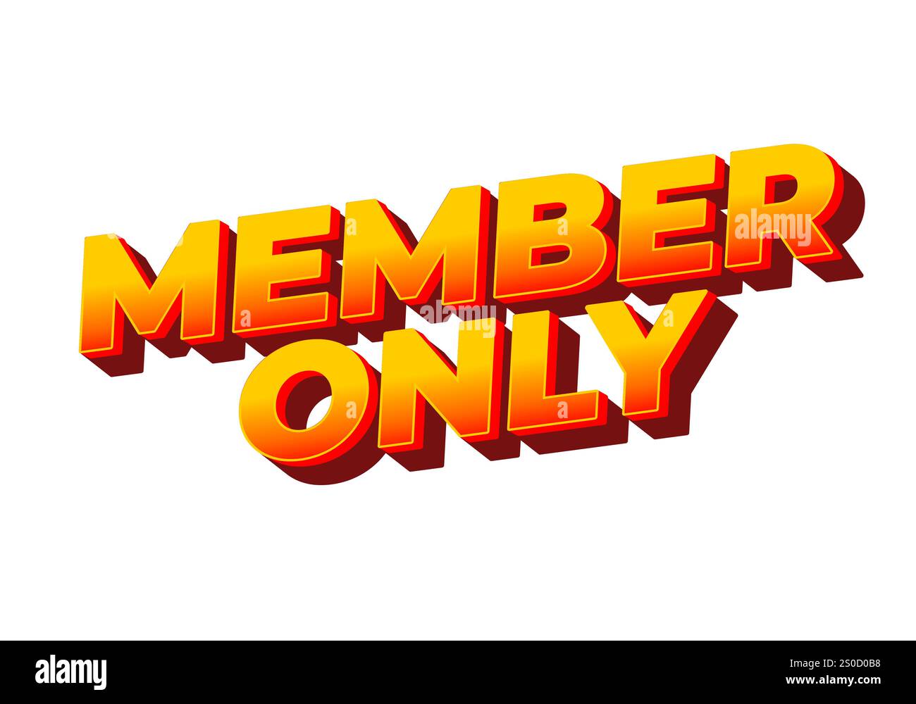 Member only. Text effect design for social media or marketing ads Stock ...