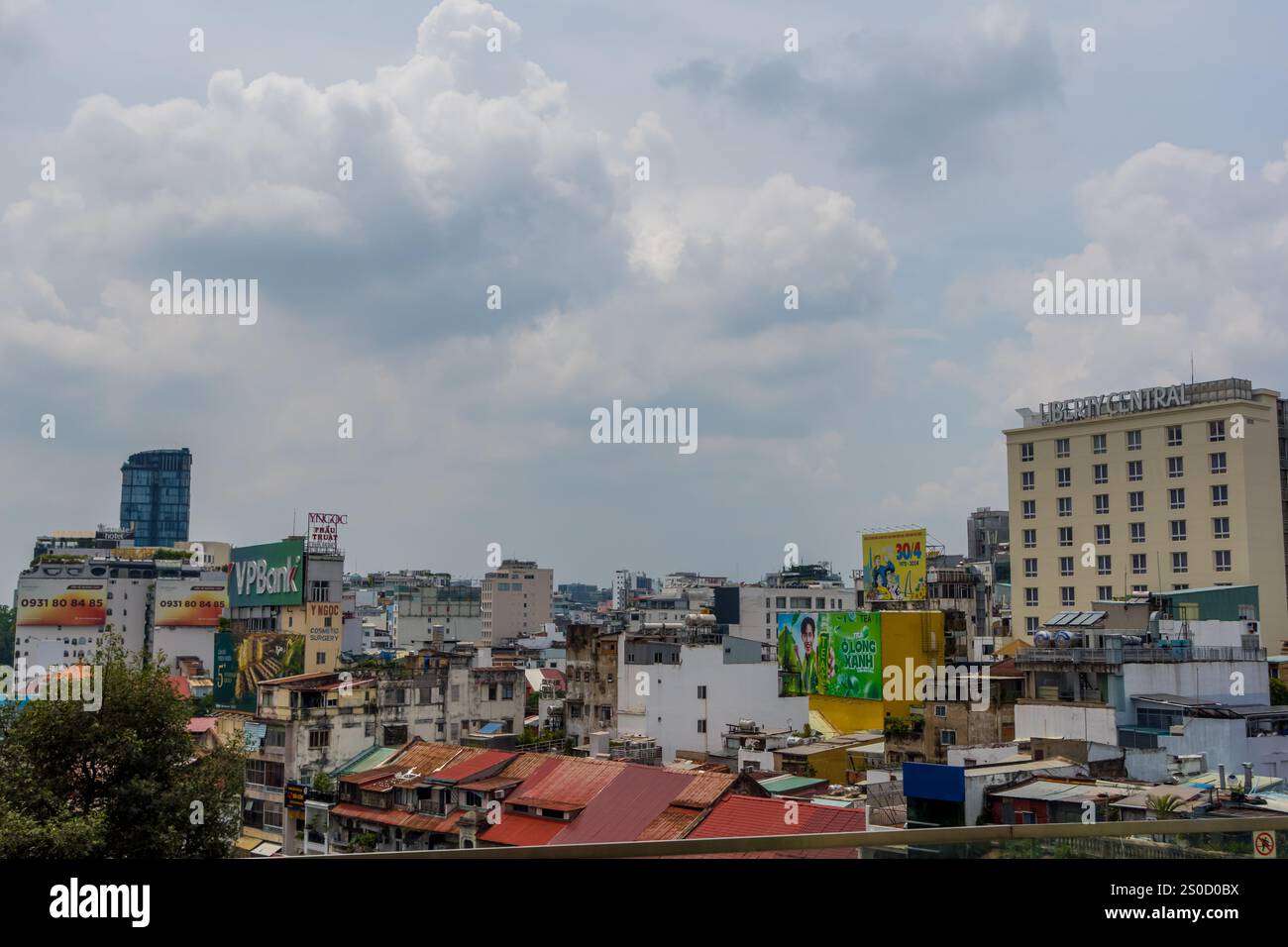 Aerial view of central District 1 Saigon - Ho Chi Minh City, Vietnam ...