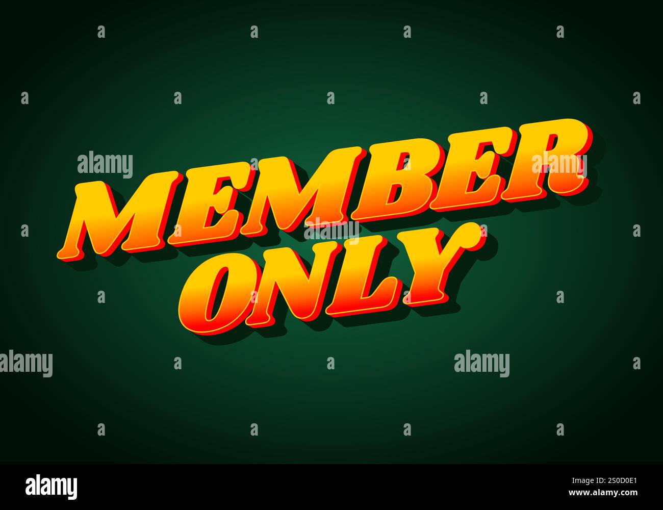 Member only. Text effect design for social media or marketing ads Stock ...