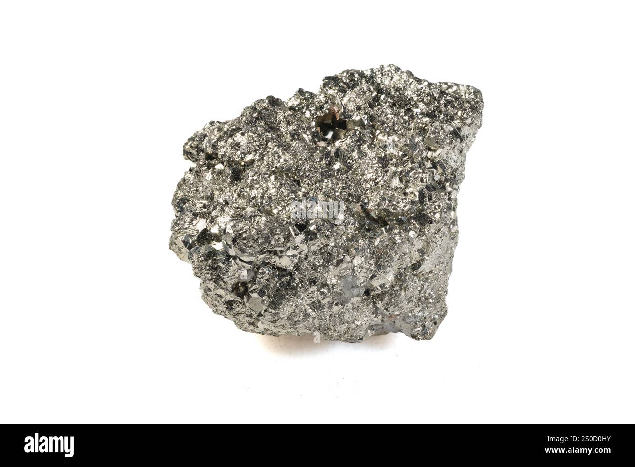 Natural Pyrite Gemstone - A Sparkling Metallic Mineral Stock Photo - Alamy