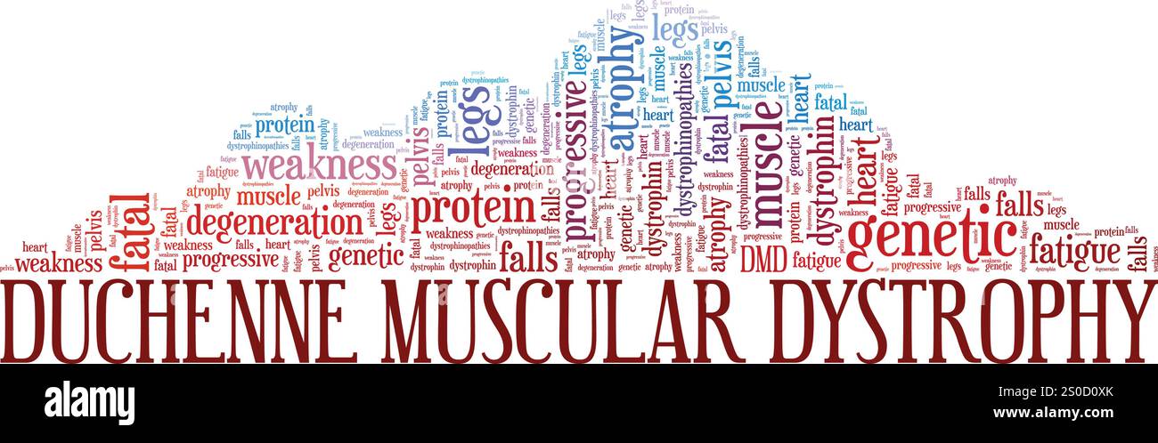 DMD Duchenne Muscular Dystrophy word cloud conceptual design isolated ...