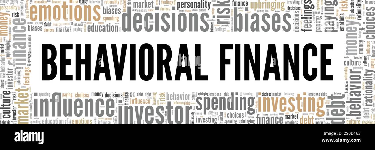 Behavioral Finance word cloud conceptual design isolated on white ...