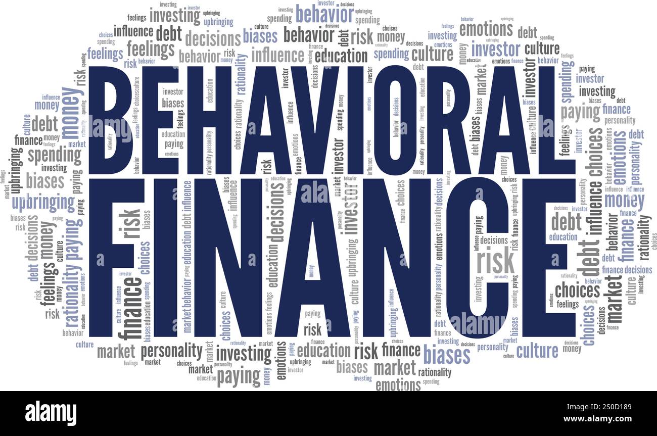 Behavioral Finance word cloud conceptual design isolated on white ...