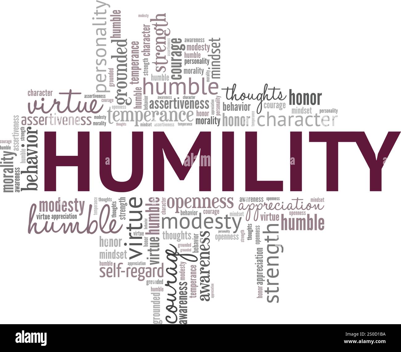 Humility word cloud conceptual design isolated on white background Stock Vector Image & Art - Alamy