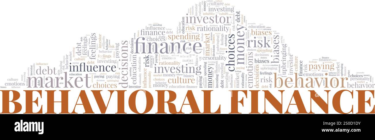 Behavioral Finance word cloud conceptual design isolated on white ...