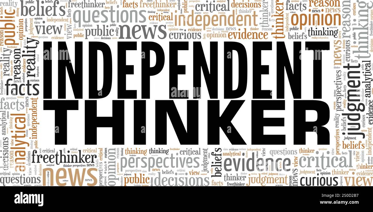 Independent thinking Stock Vector Images - Alamy