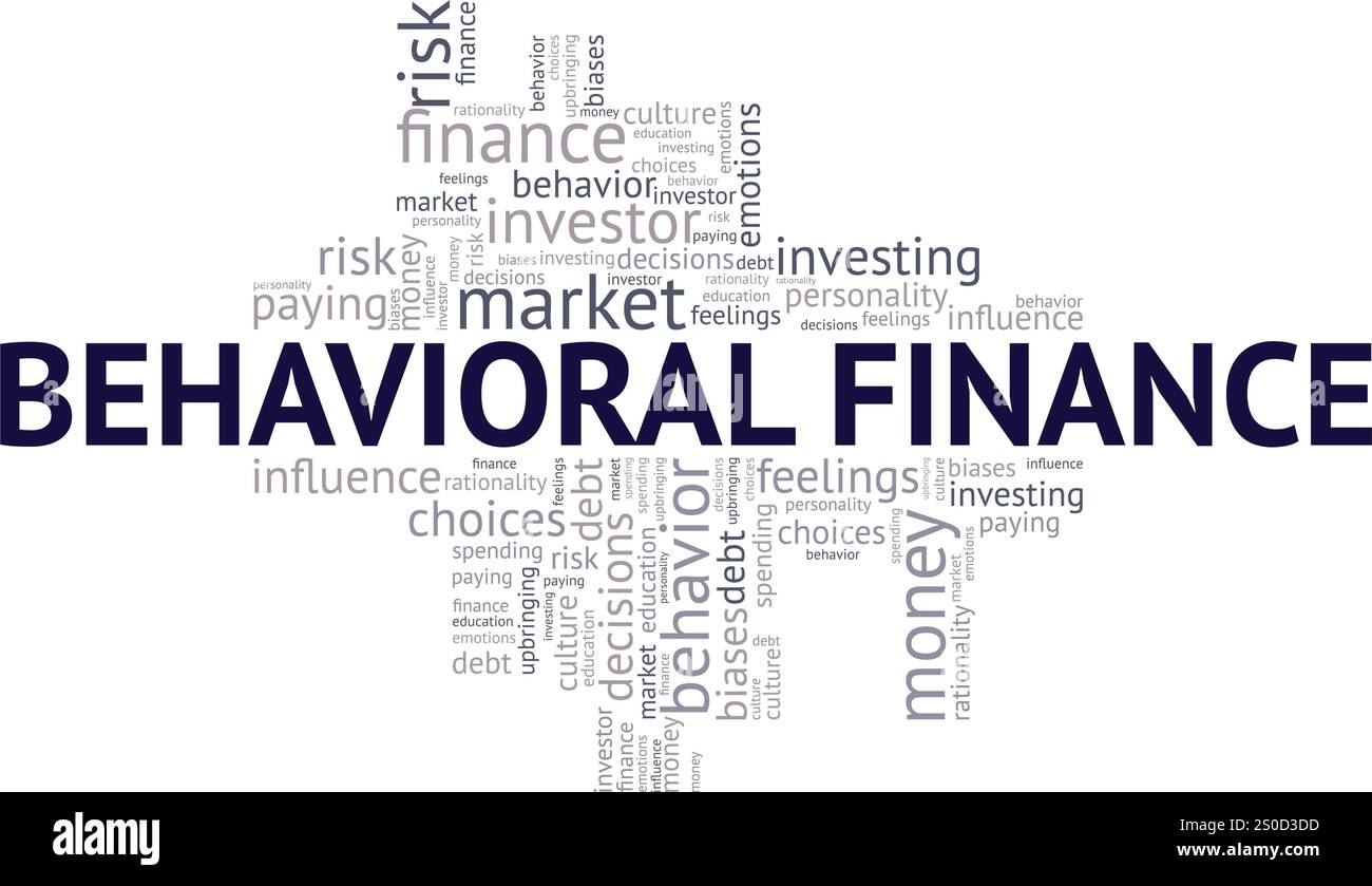 Behavioral Finance word cloud conceptual design isolated on white ...