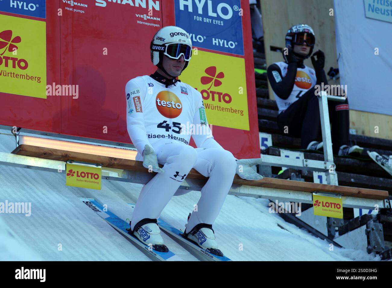 Timi Zajc (SSK Ljubno Slo) beim FIS Skisprung-Weltcup Superteam Herren ...