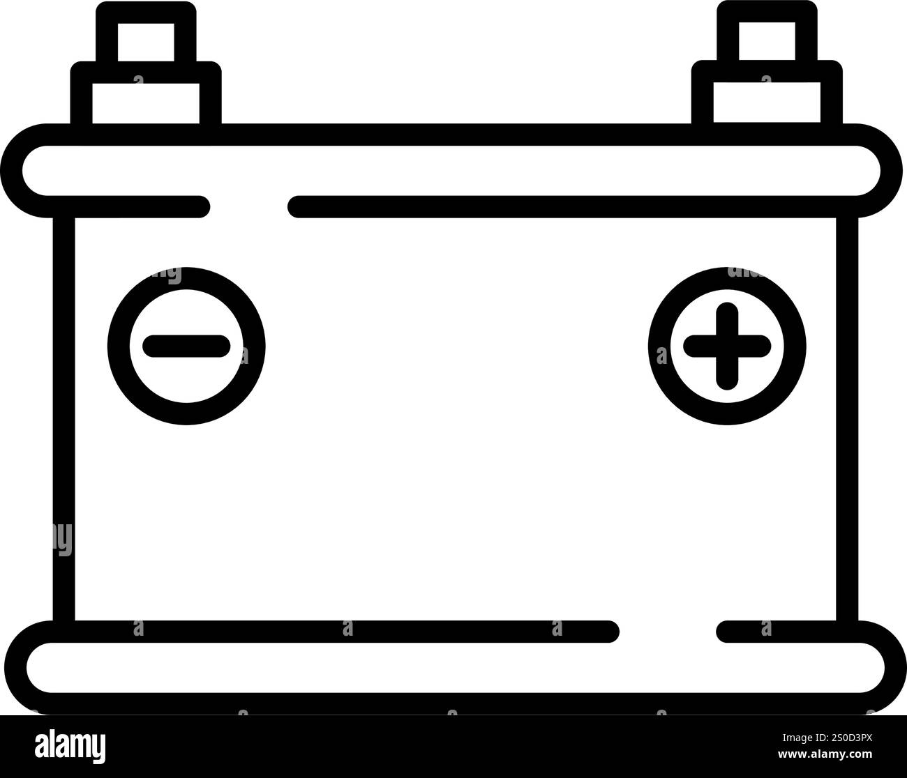 battery, car battery - vector icon Stock Vector Image & Art - Alamy