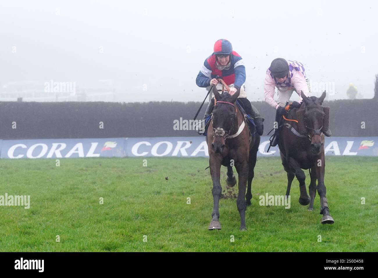 Val Dancer ridden by Charlie Hammond (right) on their way to winning ...
