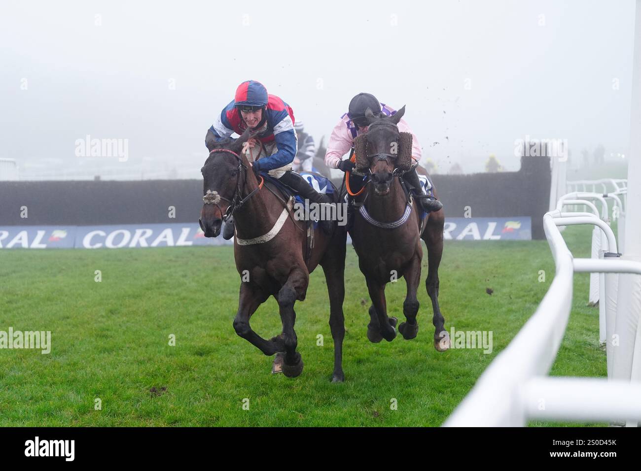 Val Dancer ridden by Charlie Hammond (right) on their way to winning ...