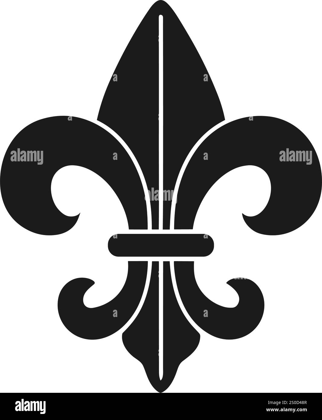 Fleur de lis heraldic icon. Vector Stock Vector Image & Art - Alamy